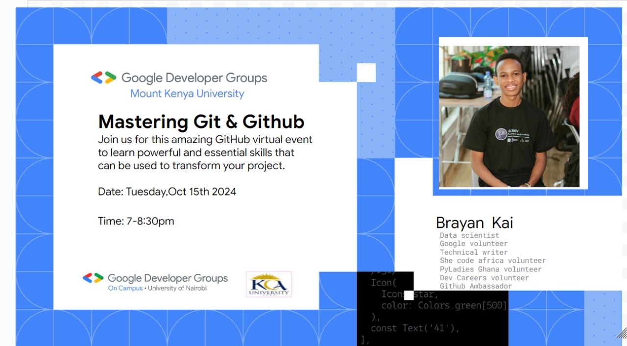 See Mastering Git & Github at Google Developer Groups GDG on Campus ... See Mastering Git & Github at Google Developer Groups GDG on Campus ...